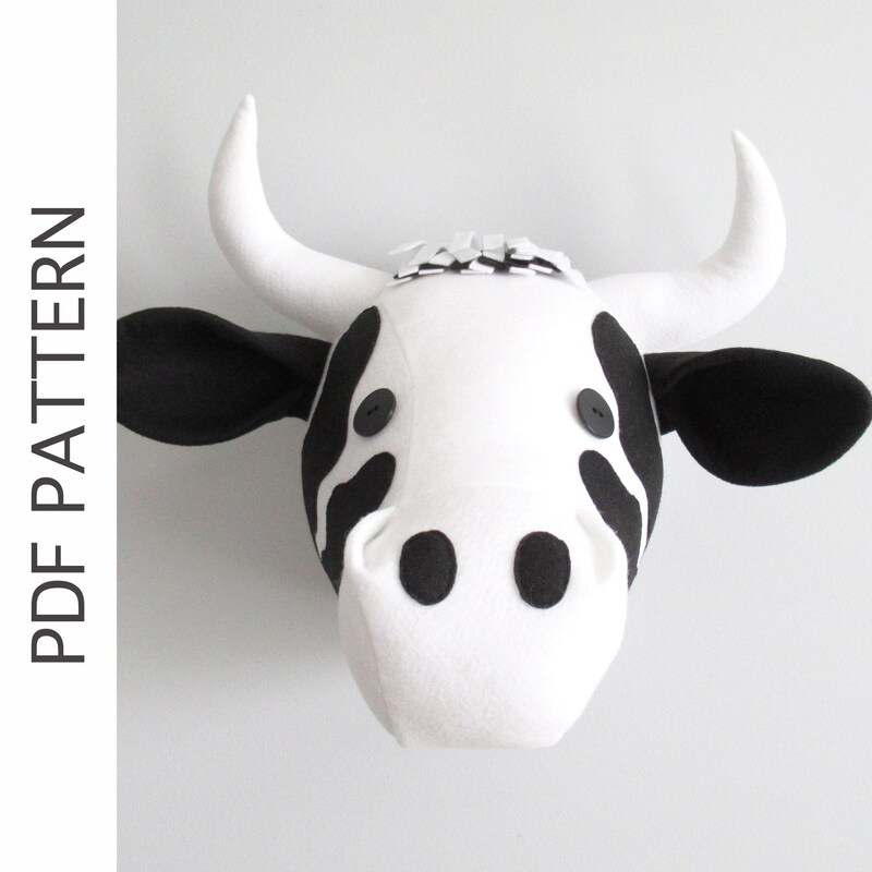 Felt Cow Pattern - Etsy