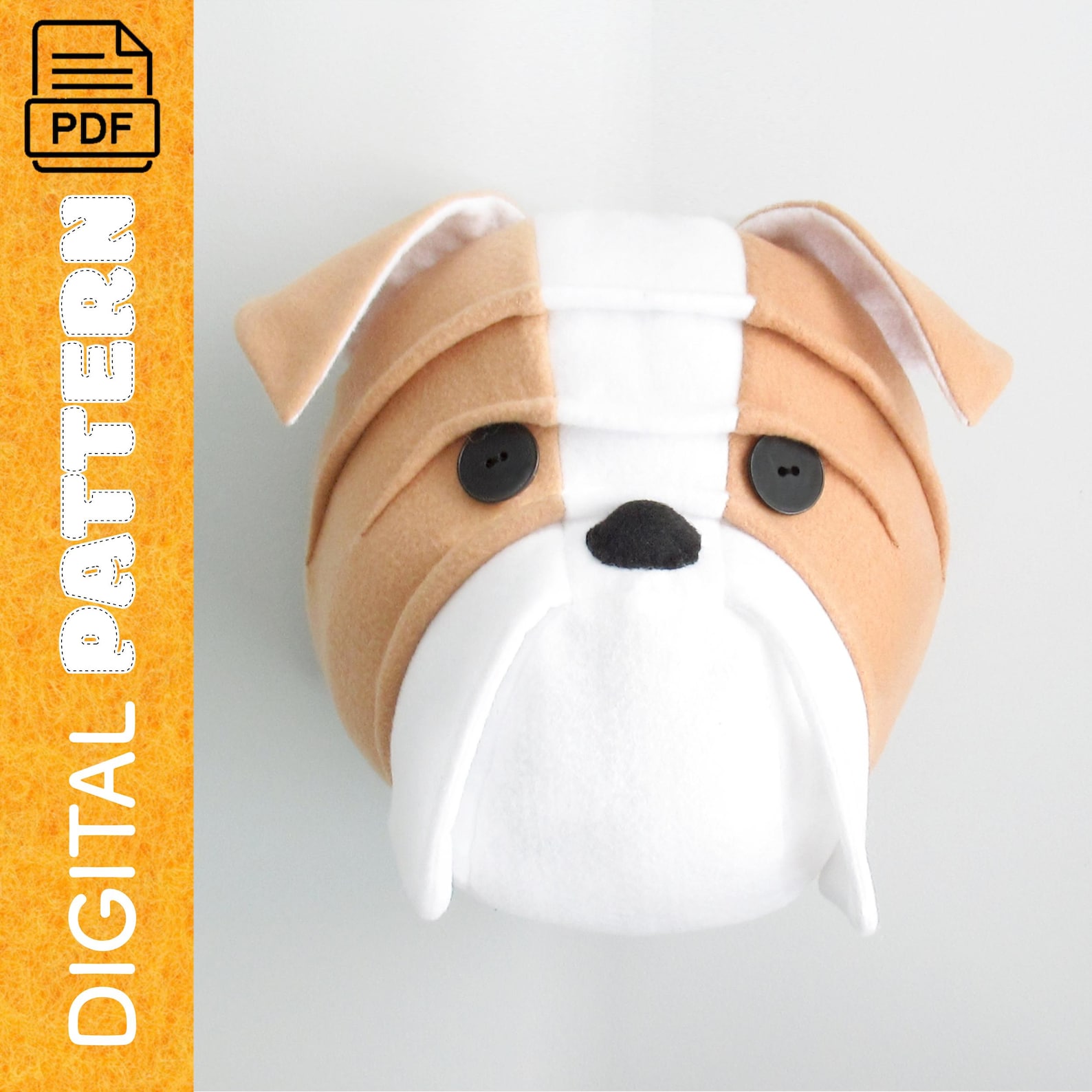 BULLDOG PDF Pattern With Instructions - Etsy