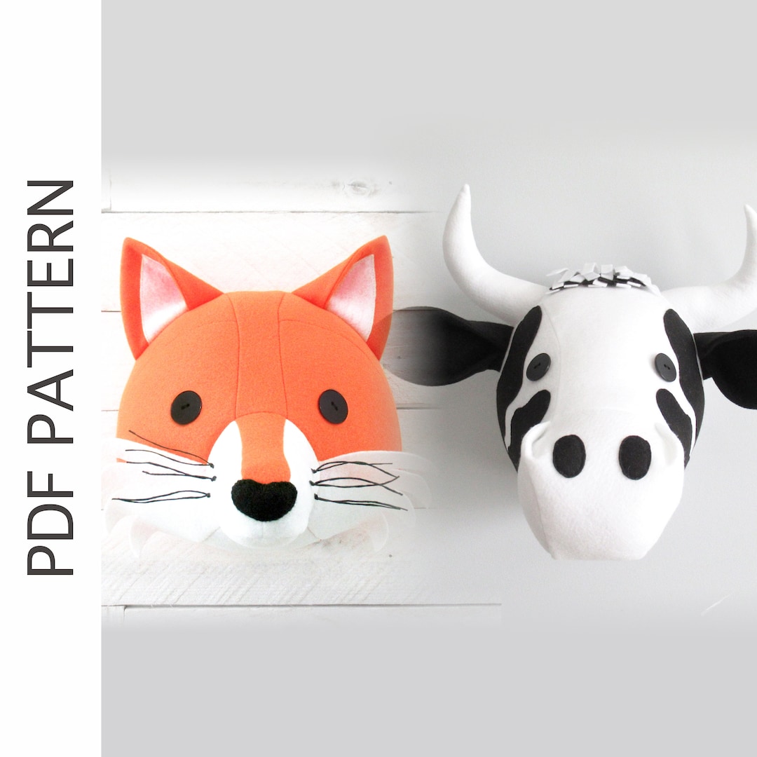 FOX & COW PDF Patterns With Instructions - Etsy
