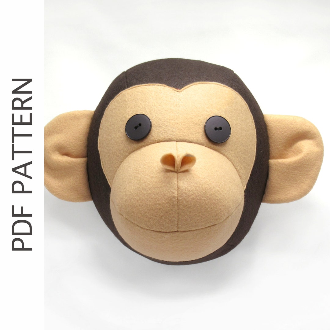 MONKEY PDF Pattern With Instructions - Etsy