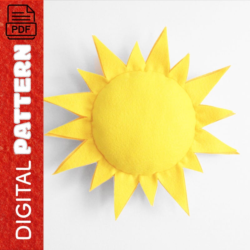 Felt Sun - Etsy