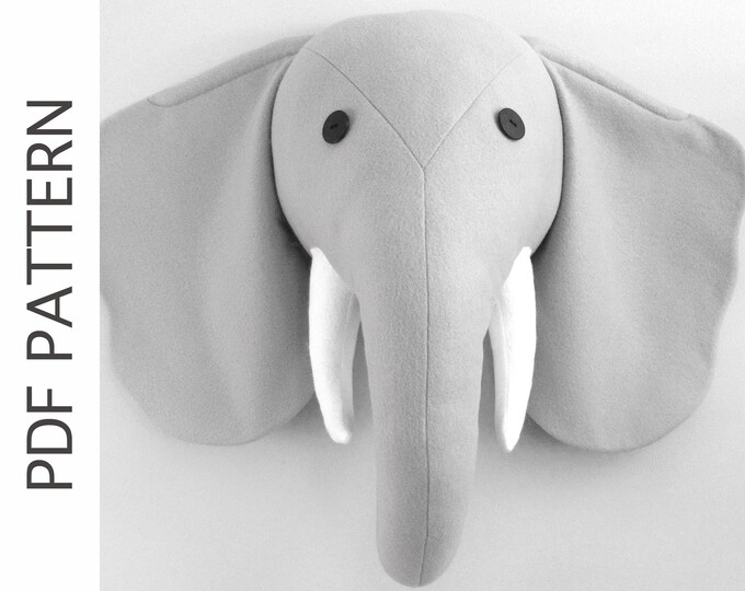 ELEPHANT PDF Pattern With Instructions | Etsy