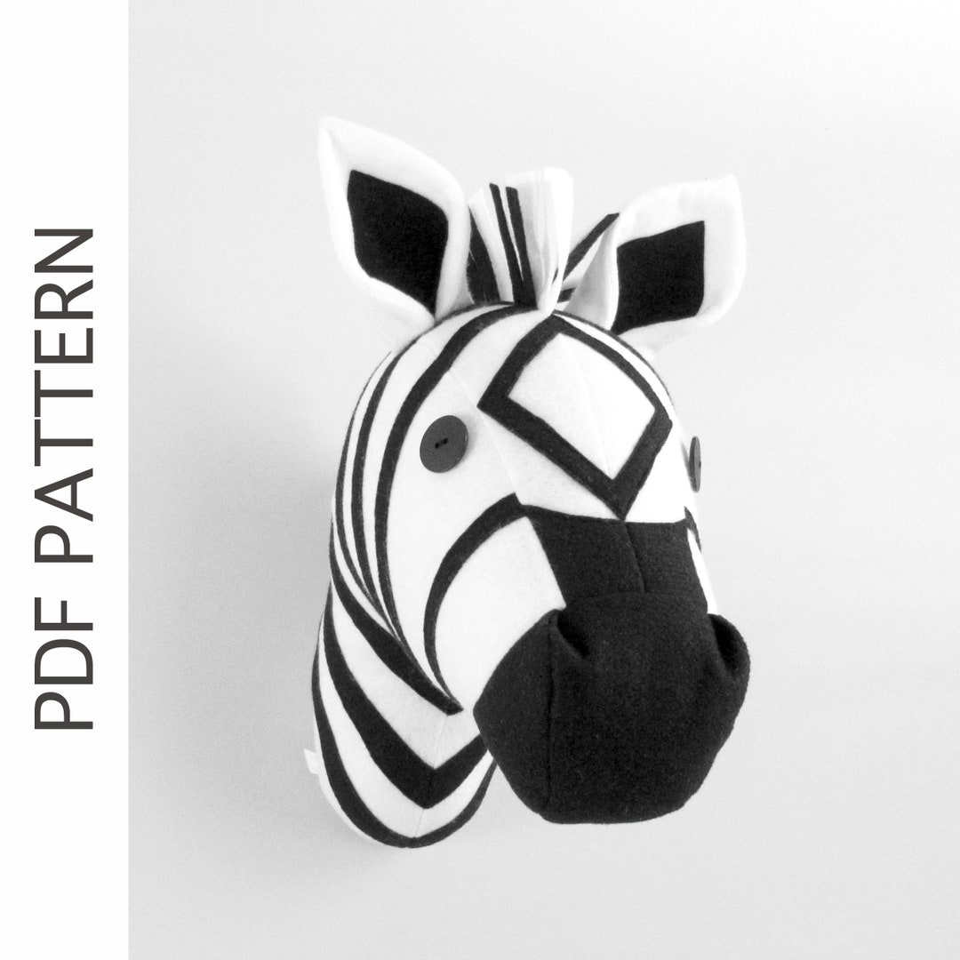 ZEBRA PDF Pattern With Instructions - Etsy