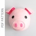 PIG PDF Pattern With Instructions - Etsy