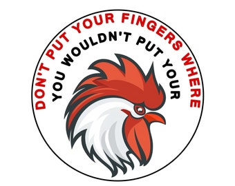 Caution Keep Hands and Fingers Away Safety Dept. Sticker Decal Choose ...