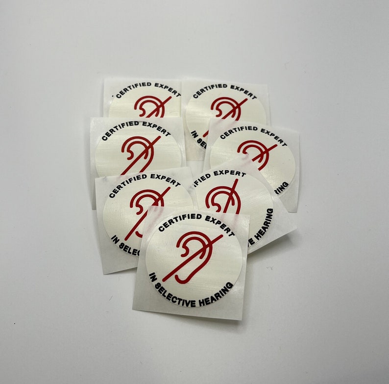 Selective Hearing Sticker - Etsy
