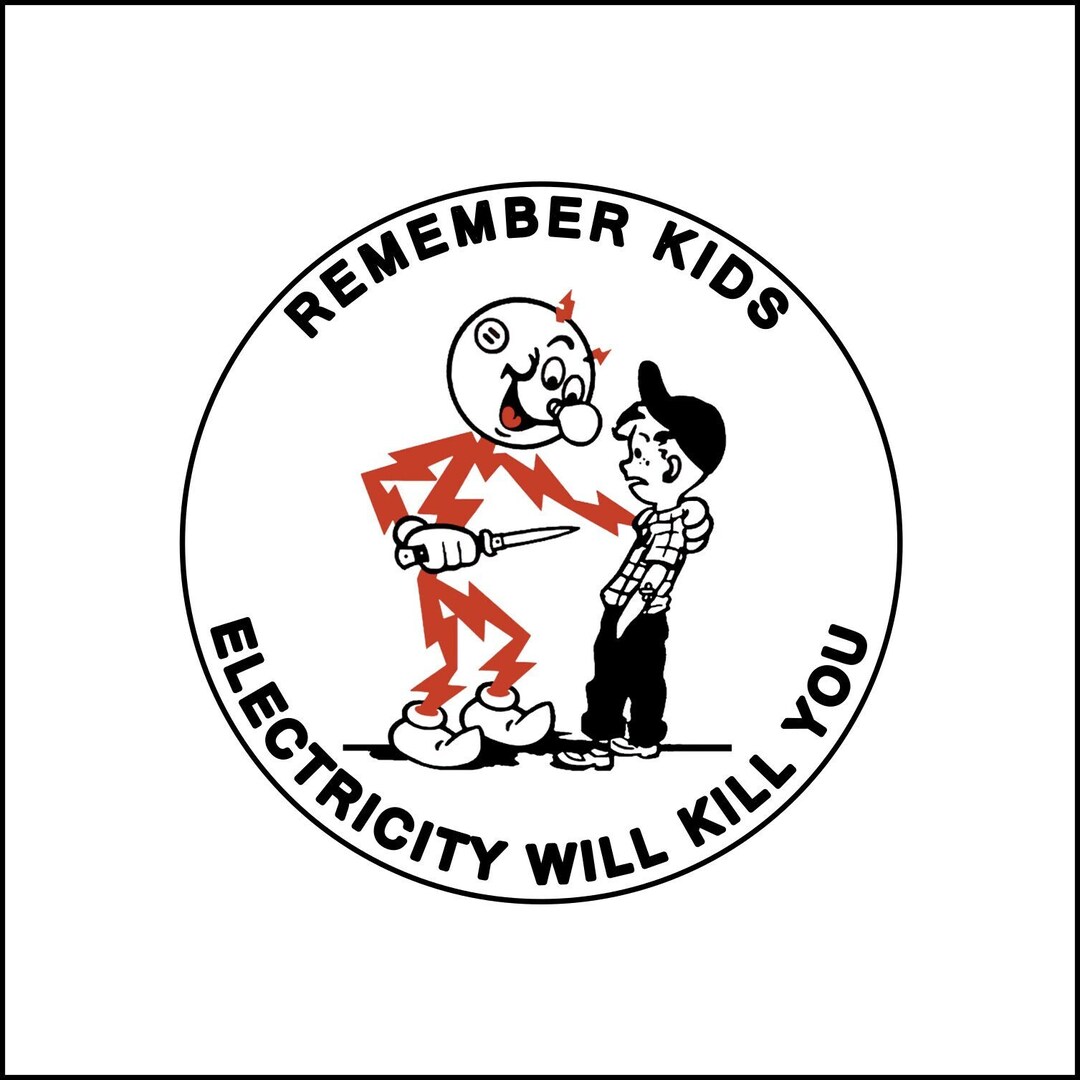 Electricity Kills Sticker - Etsy