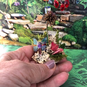Fairy in a Fairy Garden Red Micro Miniature Fairy - Etsy