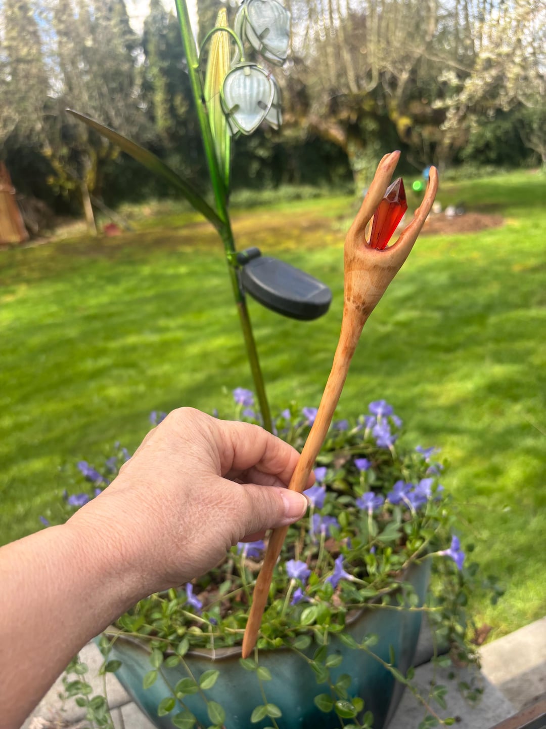 12" Miniature Wizard Staff, Fairy Staff, Mystical, Magical, Whimsical ...