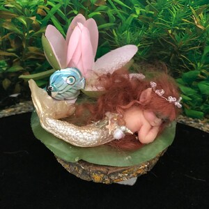 Mermaid Polymer Clay Mermaid Miniature Mermaid Mermaid - Etsy