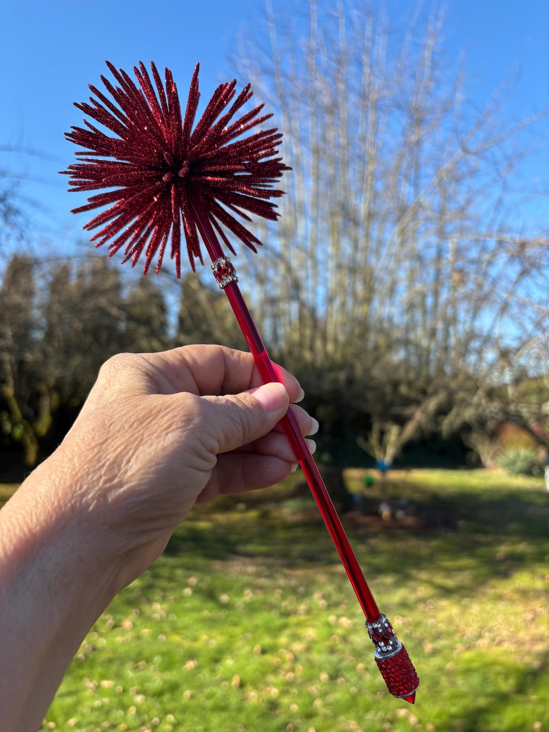 Red Starburst Wand, Magical, Wizard - Etsy