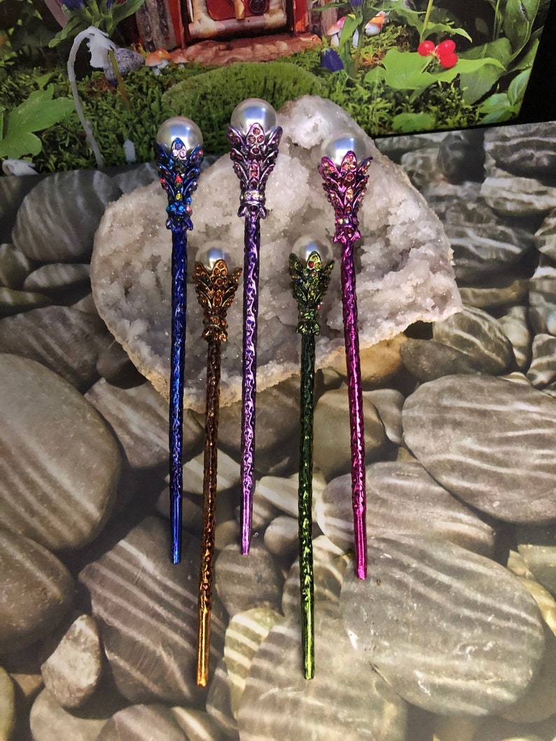 Fairy Wands 6 Long Scepter Wizard Staff Magical - Etsy