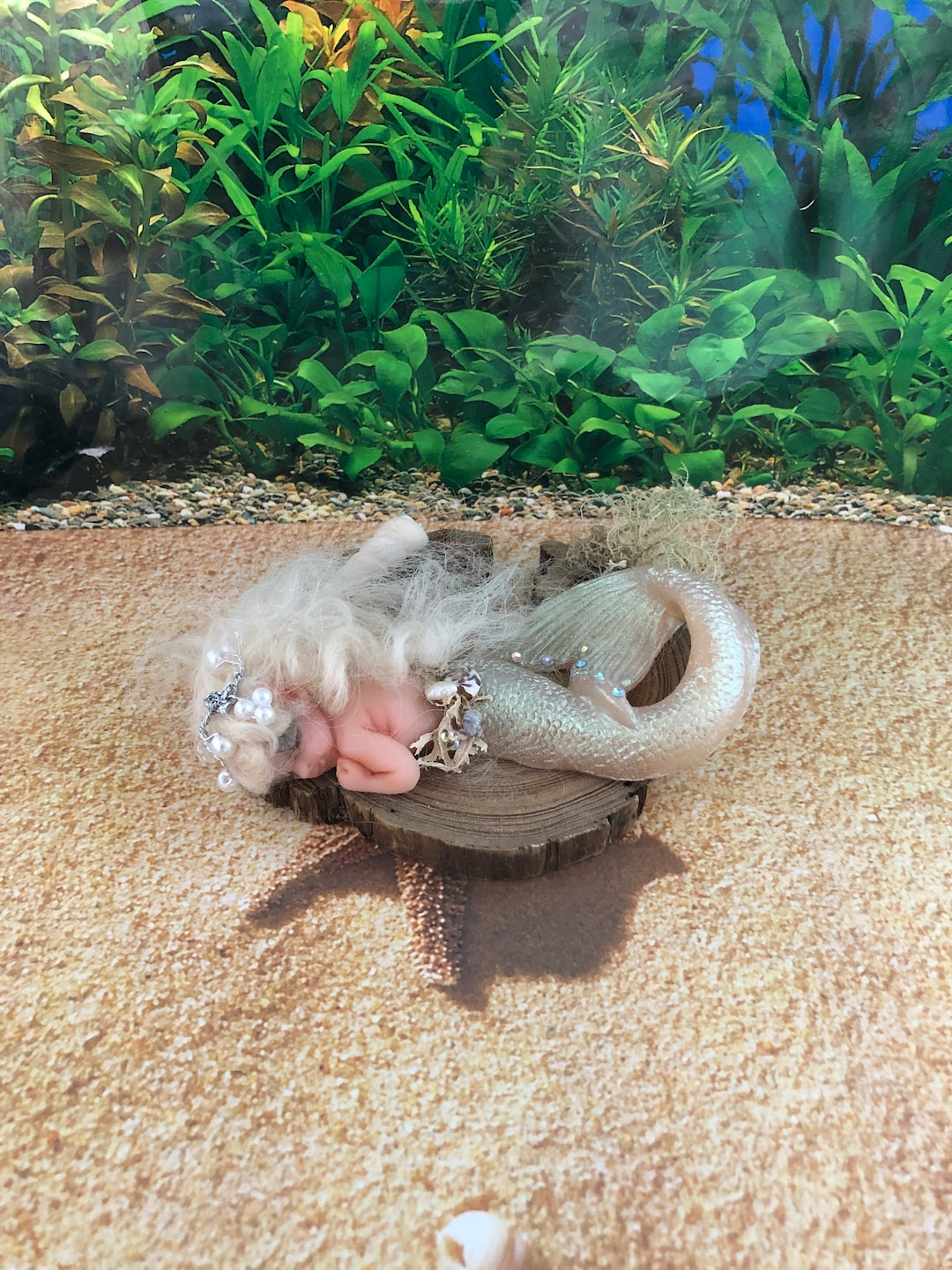 Mermaid, Lakelyn, Princess, Polymer Clay Mermaid, Miniature Mermaid ...