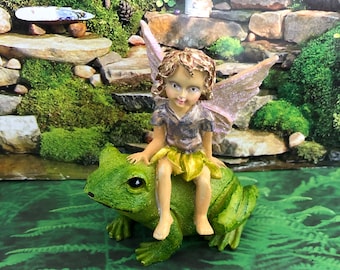 Fairy Riding Frog - Etsy