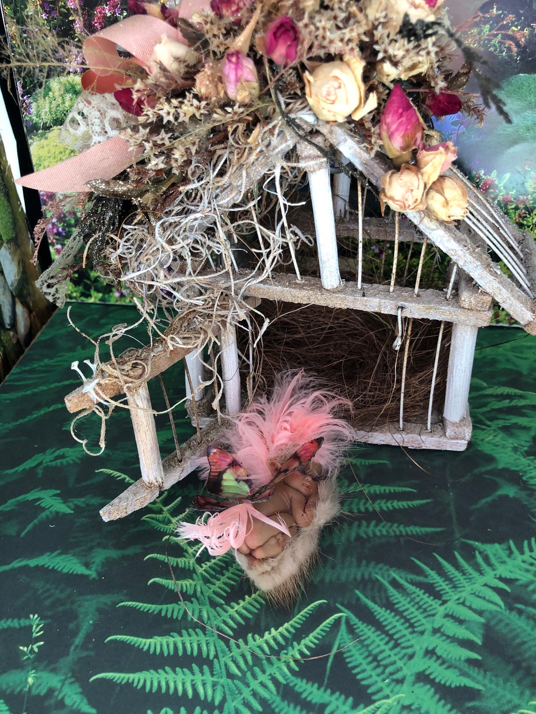 Fairy in Her Home, Miniature Fairy and Beautiful Cage, Fairy Garden - Etsy