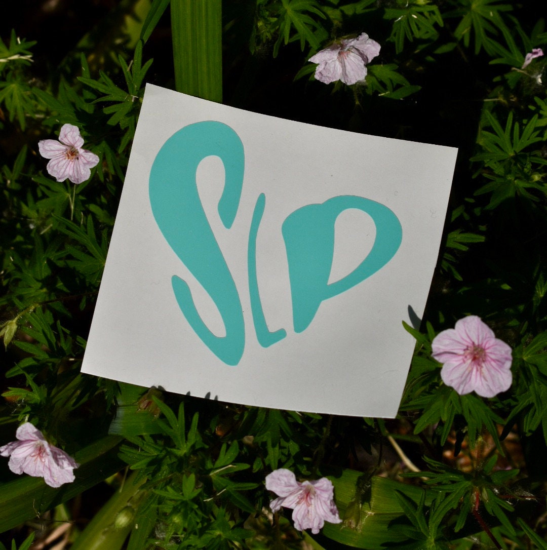 SLP Heart Sticker, Speech Language Pathologist Sticker - Etsy