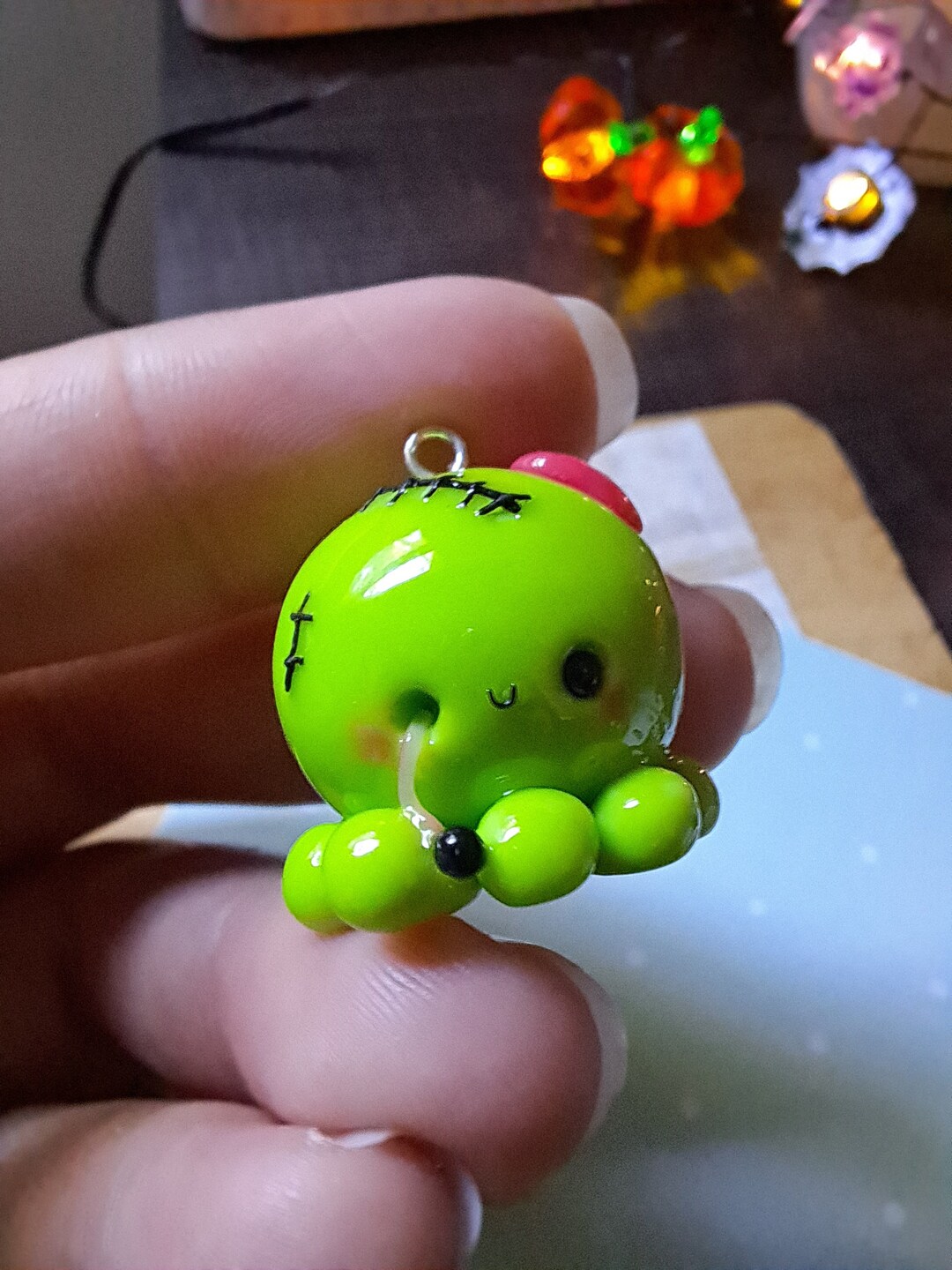 Kawaii Zombie Octopus Charm - Etsy