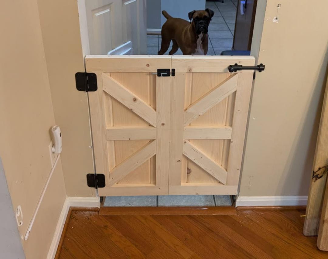 Rustic Unfinished Pine Saloon Style Baby / Pet Gate: Custom Barn Door ...