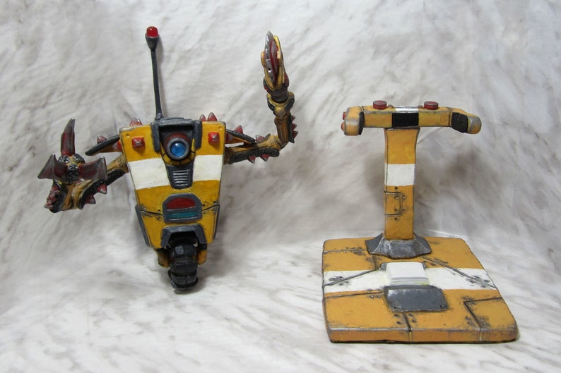 Borderlands Inspired Badass Psycho Claptrap Statue Collectable - Etsy ...