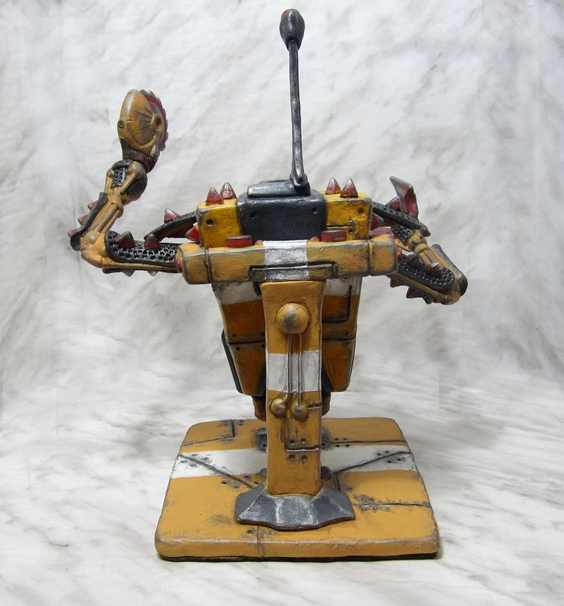 Borderlands Inspired Badass Psycho Claptrap Statue Collectable - Etsy ...