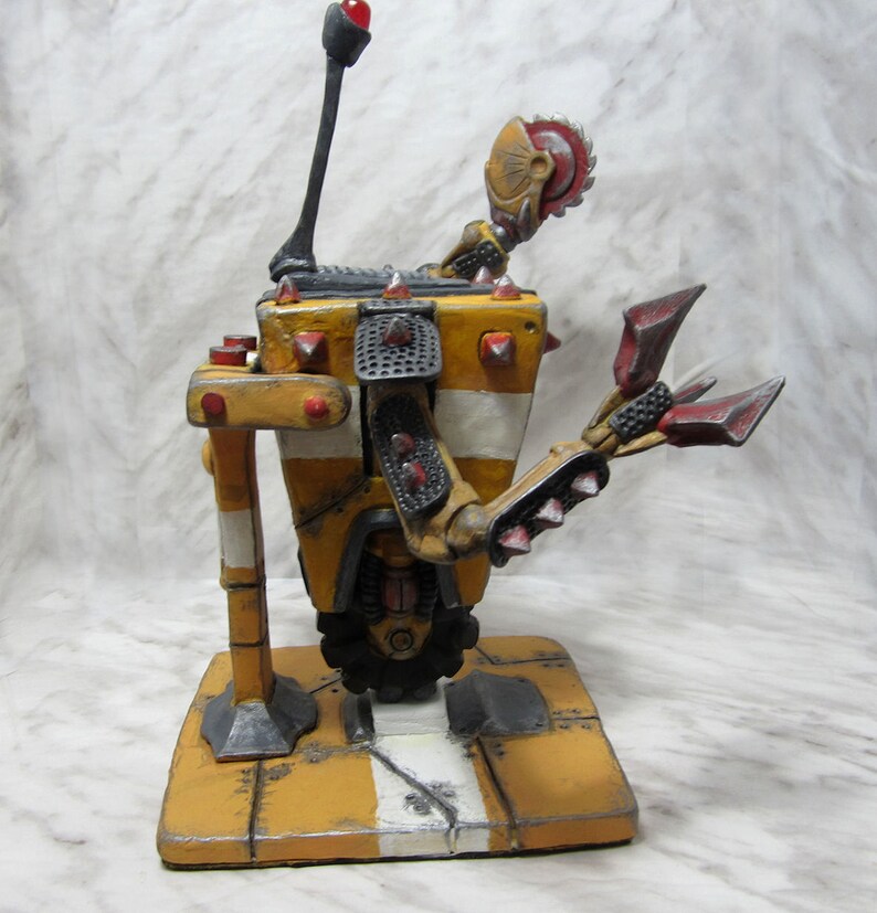 Borderlands Inspired Badass Psycho Claptrap Statue Collectable - Etsy ...