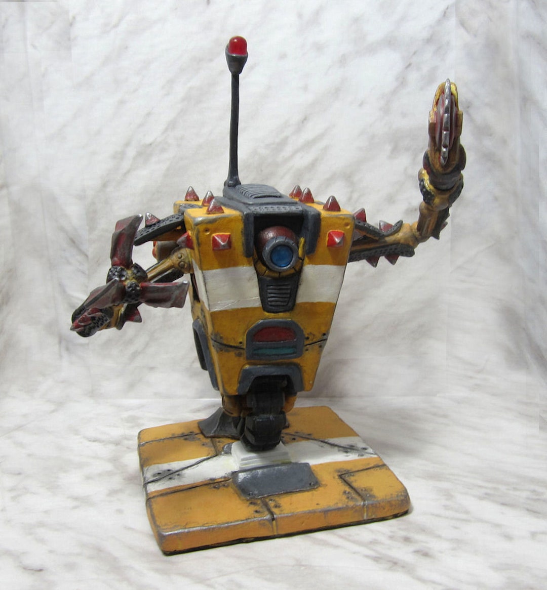 Borderlands Inspired Badass Psycho Claptrap Statue Collectable With ...
