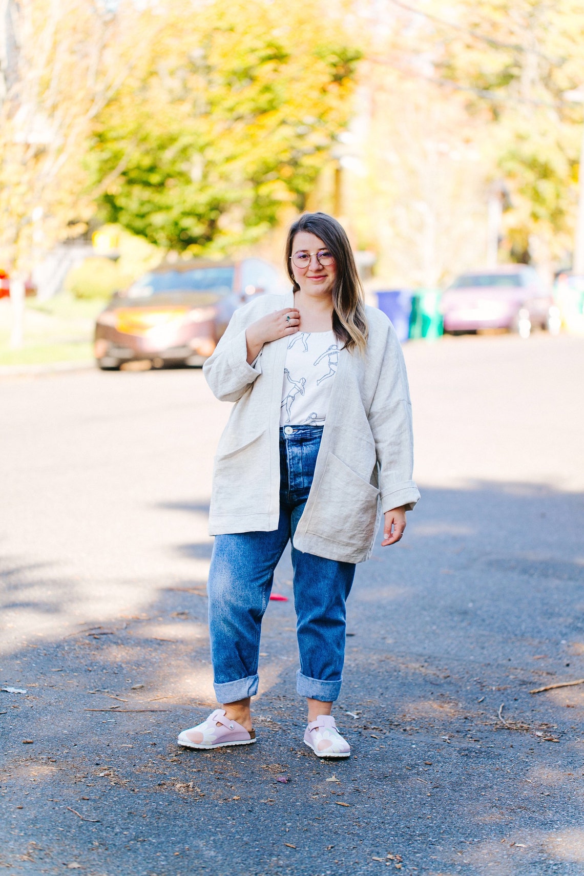Handmade Linen Boxy Jacket 100% Linen Heavy Weight Pockets - Etsy