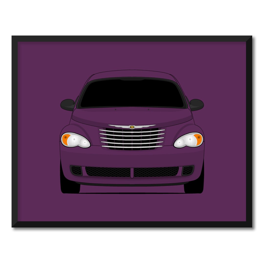 Chrysler PT Cruiser (2006-2010) Facelift Car Poster Print Wall Art ...