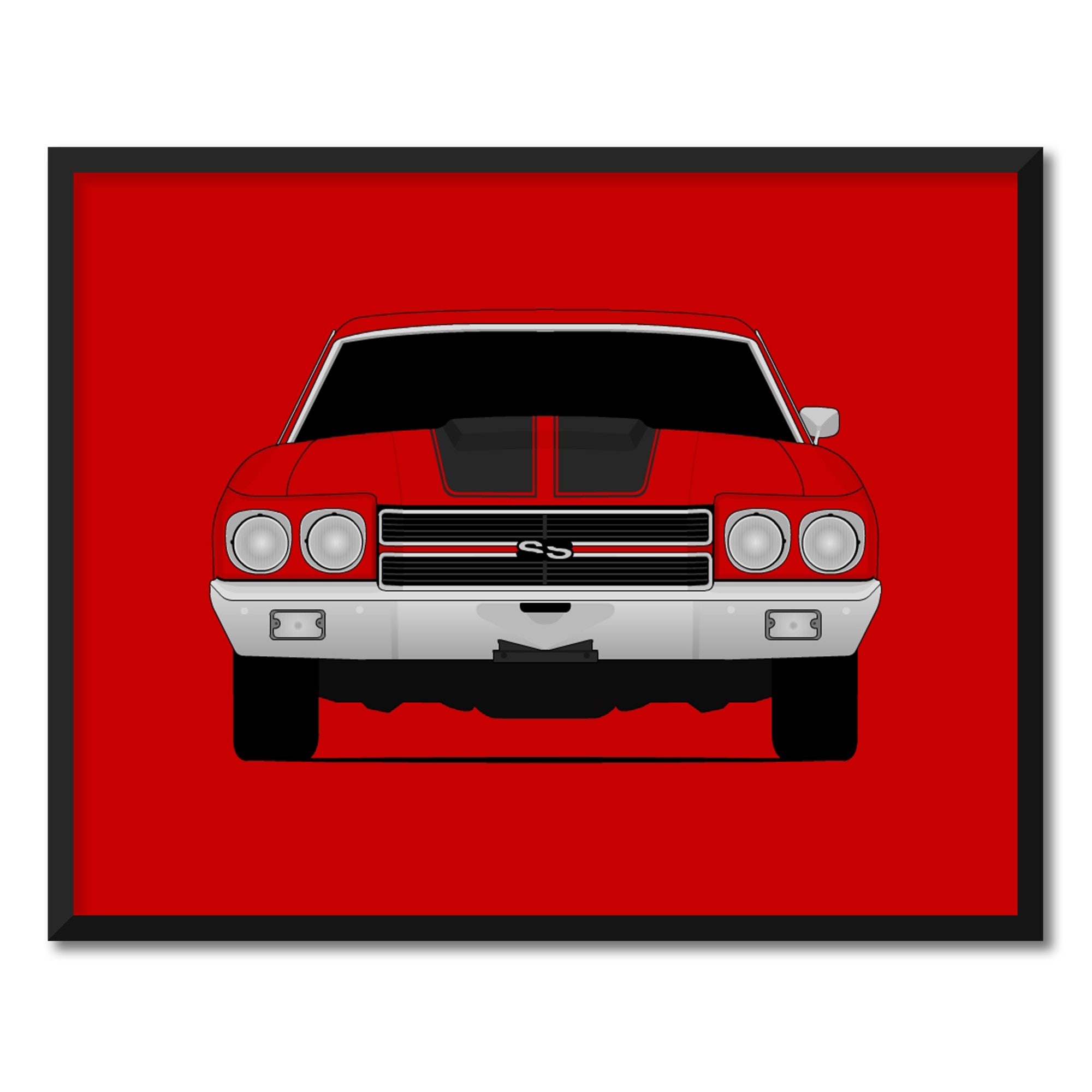 Chevy Chevelle 1970 Inspired Car Poster Print Wall Art Decor - Etsy
