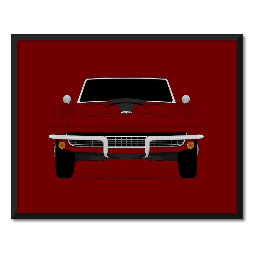 Chevy Corvette C2 (1967) 2nd Generation Car Poster Print Wall Art Decor ...