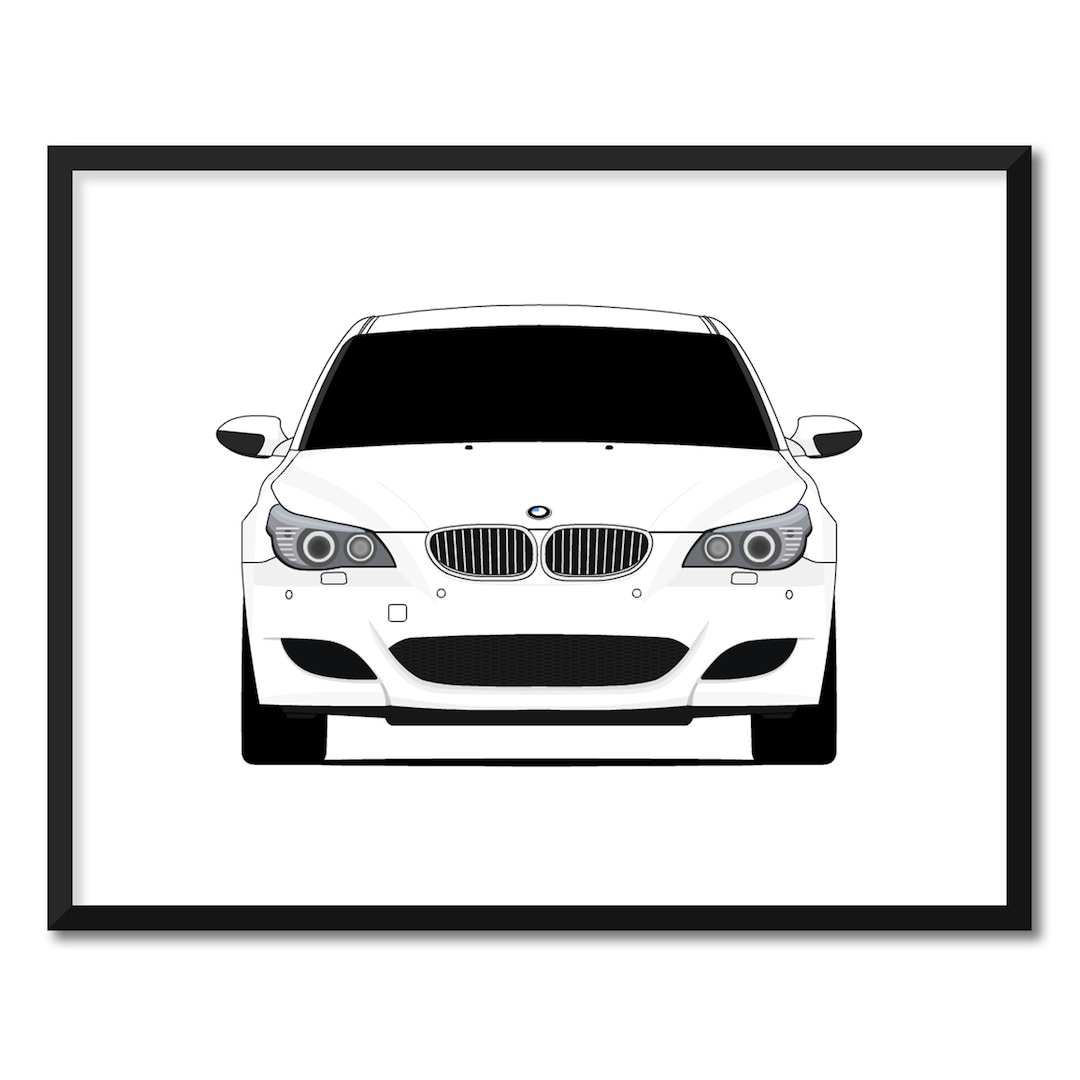 BMW M5 E60 (2005-2010) Inspired Car Poster Print Wall Art Decor BMW M ...