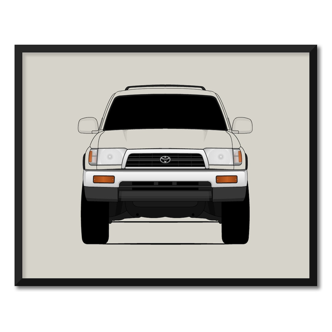 Toyota 4runner (1996-2002) N180 3rd GEN Poster Print Wall Art Decor CX1 ...