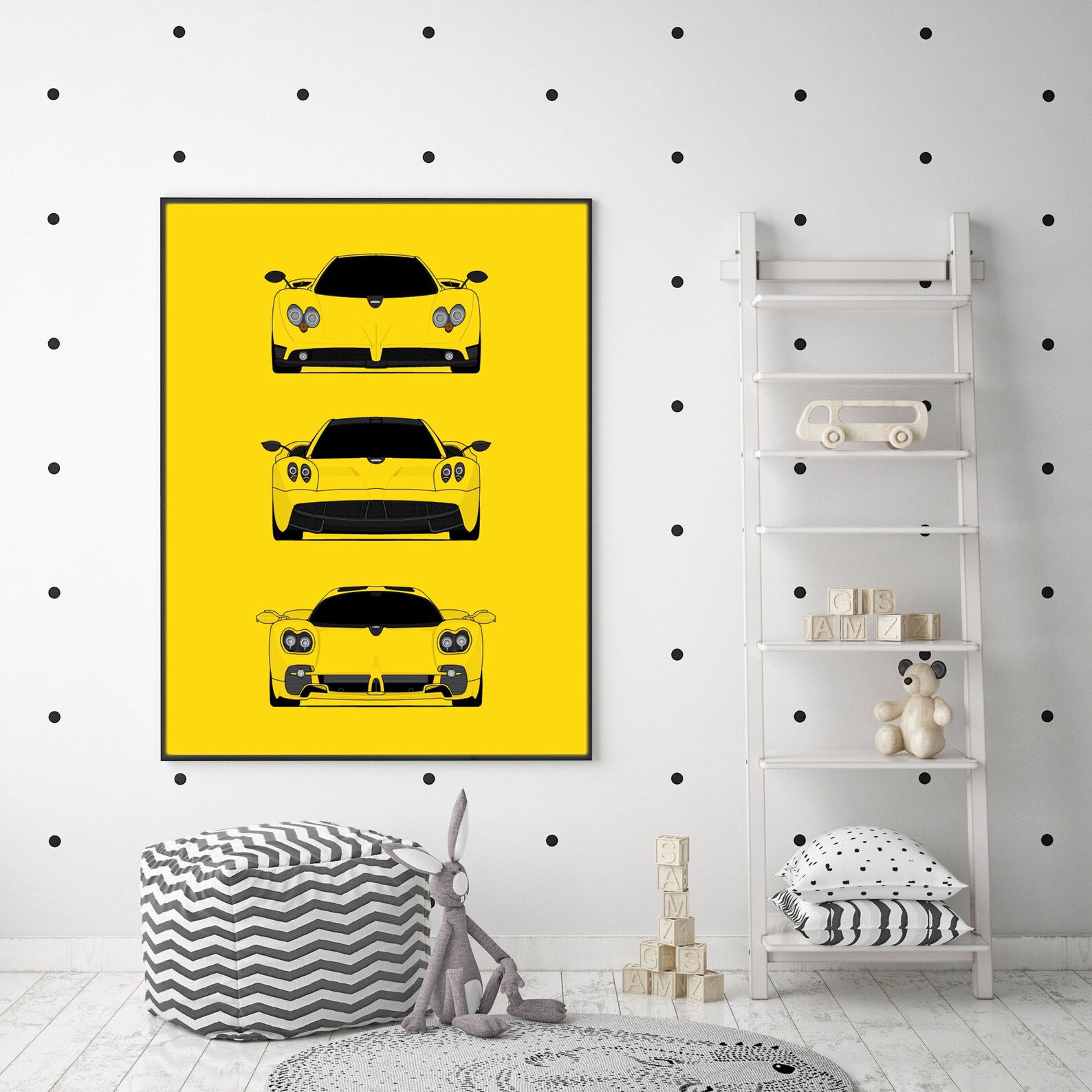 Pagani Zonda Huayra Generations Car Poster Print Wall Art Decor of the ...