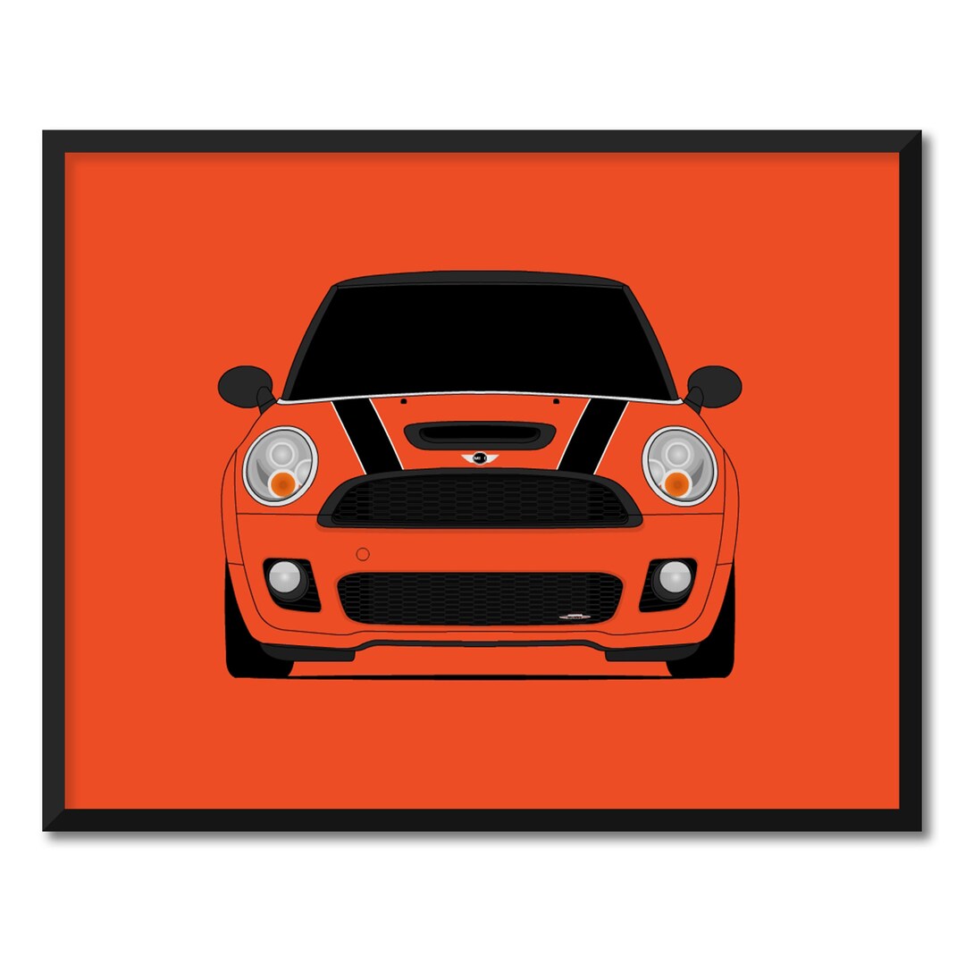 Mini Cooper R56 JCW (2009-2014) 2nd Generation Inspired Car Poster ...