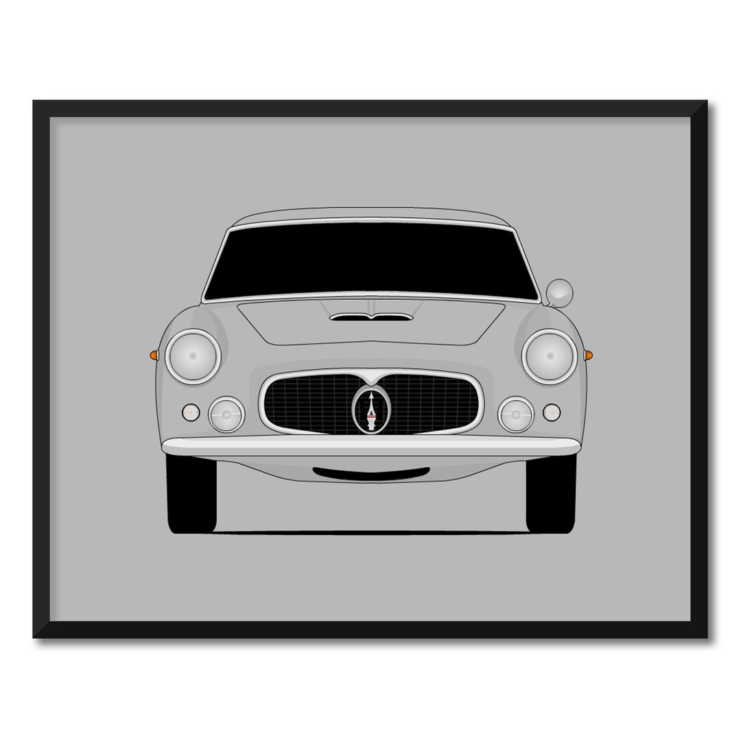 Maserati 3500 GT (1957-1964) Inspired Poster Print Wall Art Decor CX1 ...