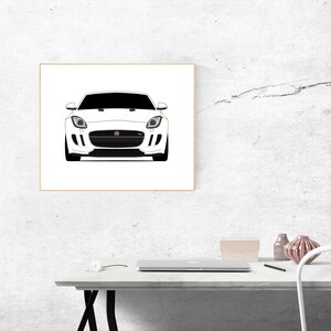 Jaguar F-type R X152 (2013-2019) Inspired Car Poster Print Wall Art ...