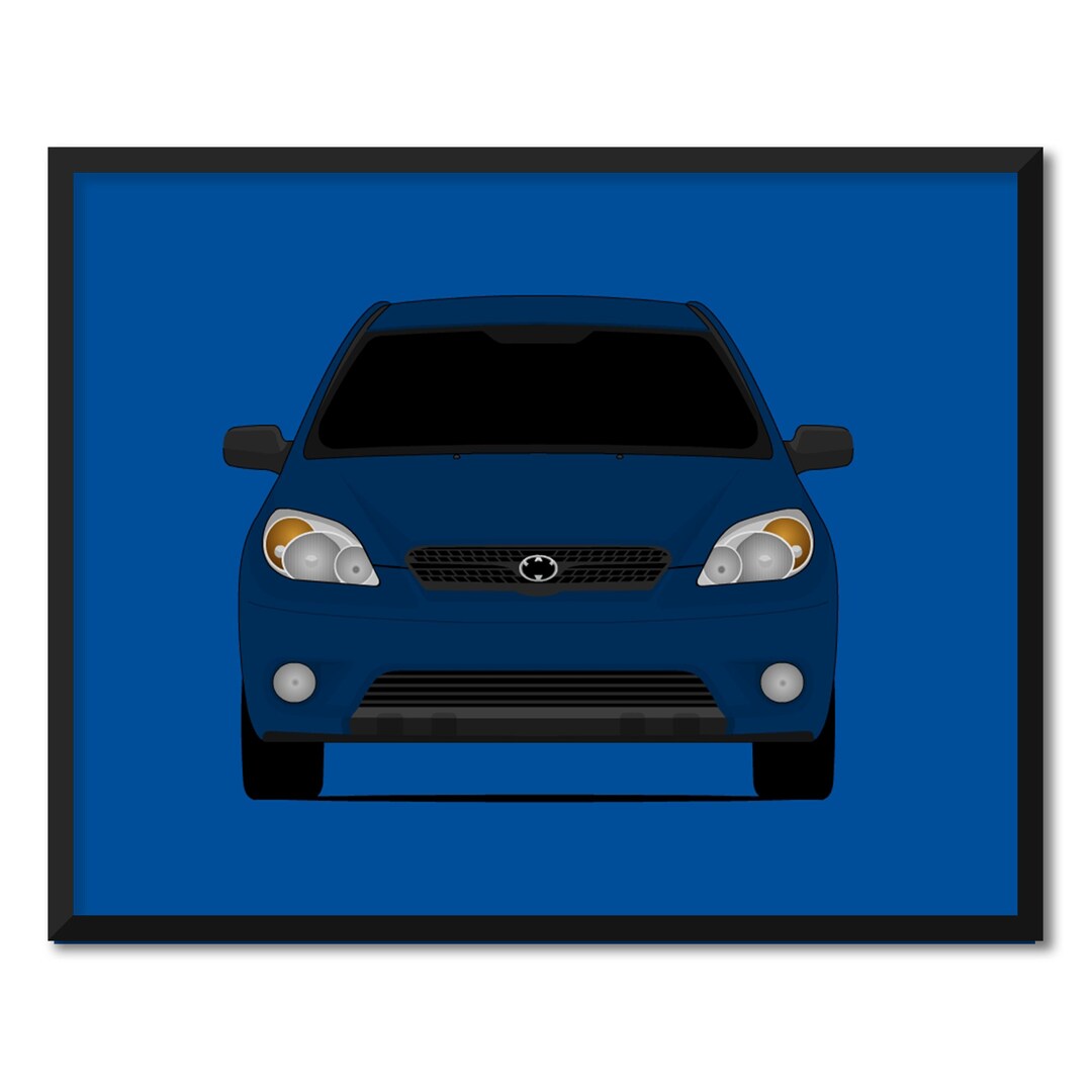 Toyota Matrix (2003-2008) 1st Generation Car Poster Print Wall Art ...