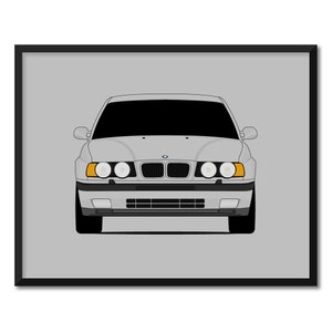 BMW M5 E34 (1988-1995) Inspired Car Poster Print Wall Art Decor BMW M ...