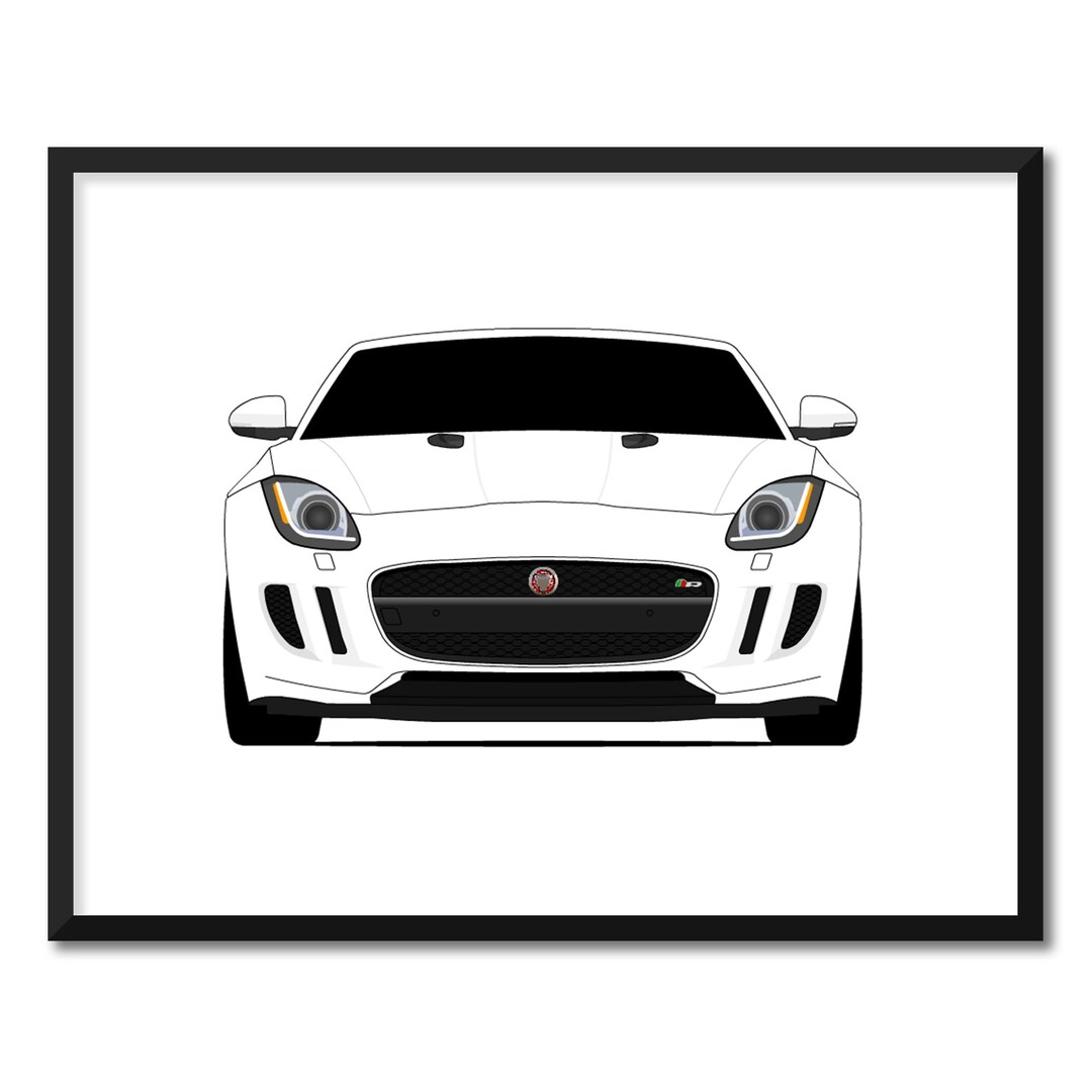 Jaguar F-type R X152 (2013-2019) Inspired Car Poster Print Wall Art ...