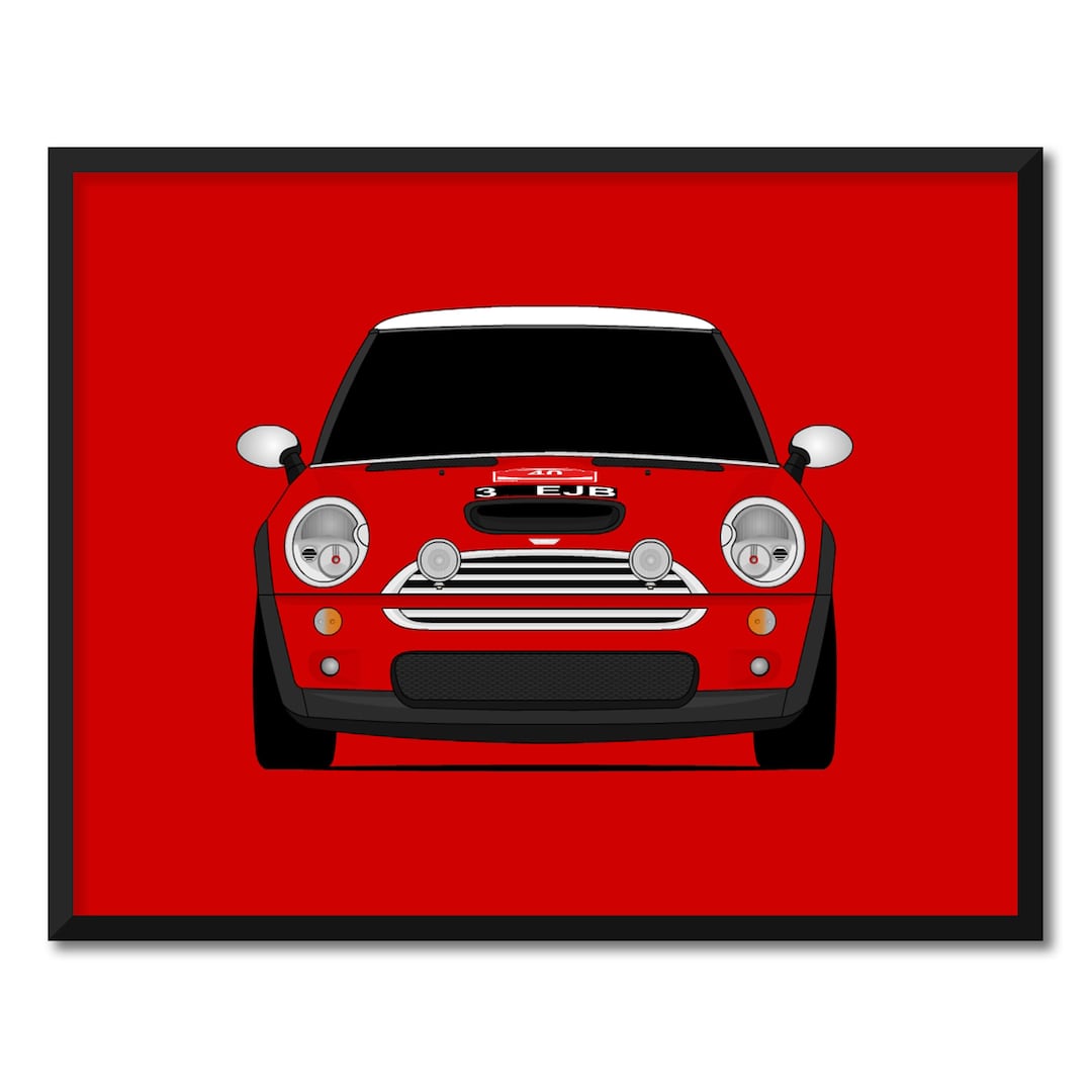 Mini Cooper S MC40 R53 2004 GEN 1 Inspired Poster Print Wall Art Decor ...