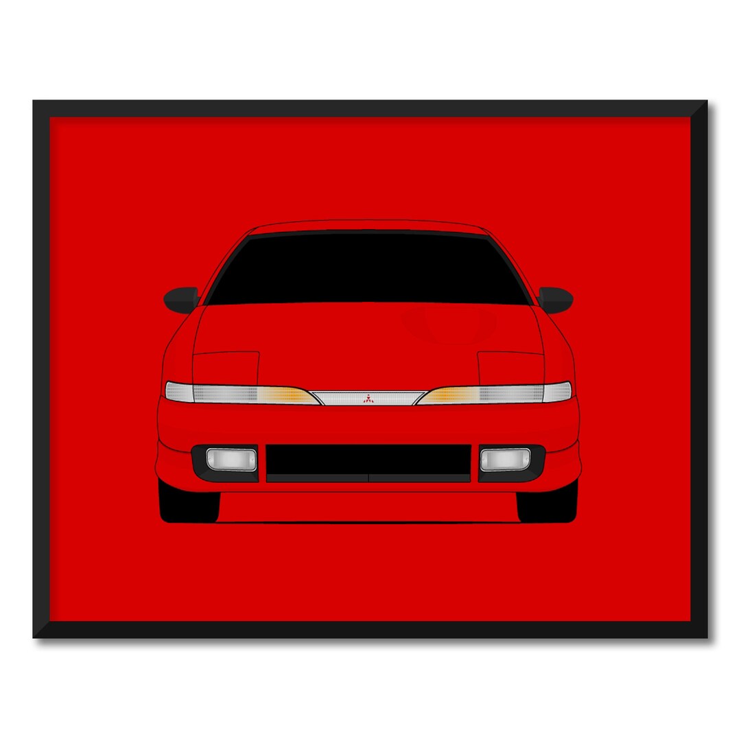 Mitsubishi Eclipse 1G (1990-1991) 1st GEN Car Poster Print Wall Art ...