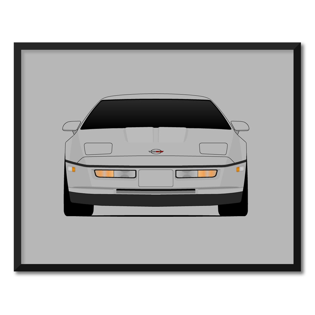 Chevy Corvette C4 (1984-1996) 4th Generation Car Poster Print Wall Art ...