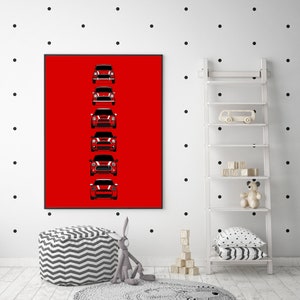Mini Cooper Generations Inspired Car Poster Print Wall Art Decor of the ...