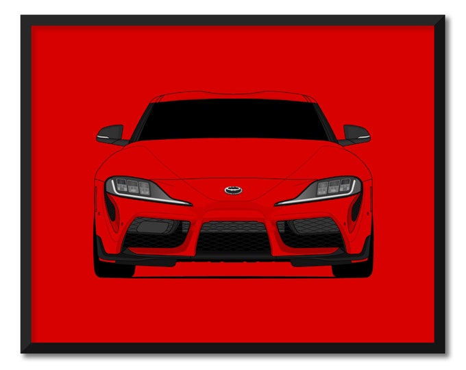 Toyota Supra MK5 Poster: JDM Sports Car Fine Art Print - Etsy Canada
