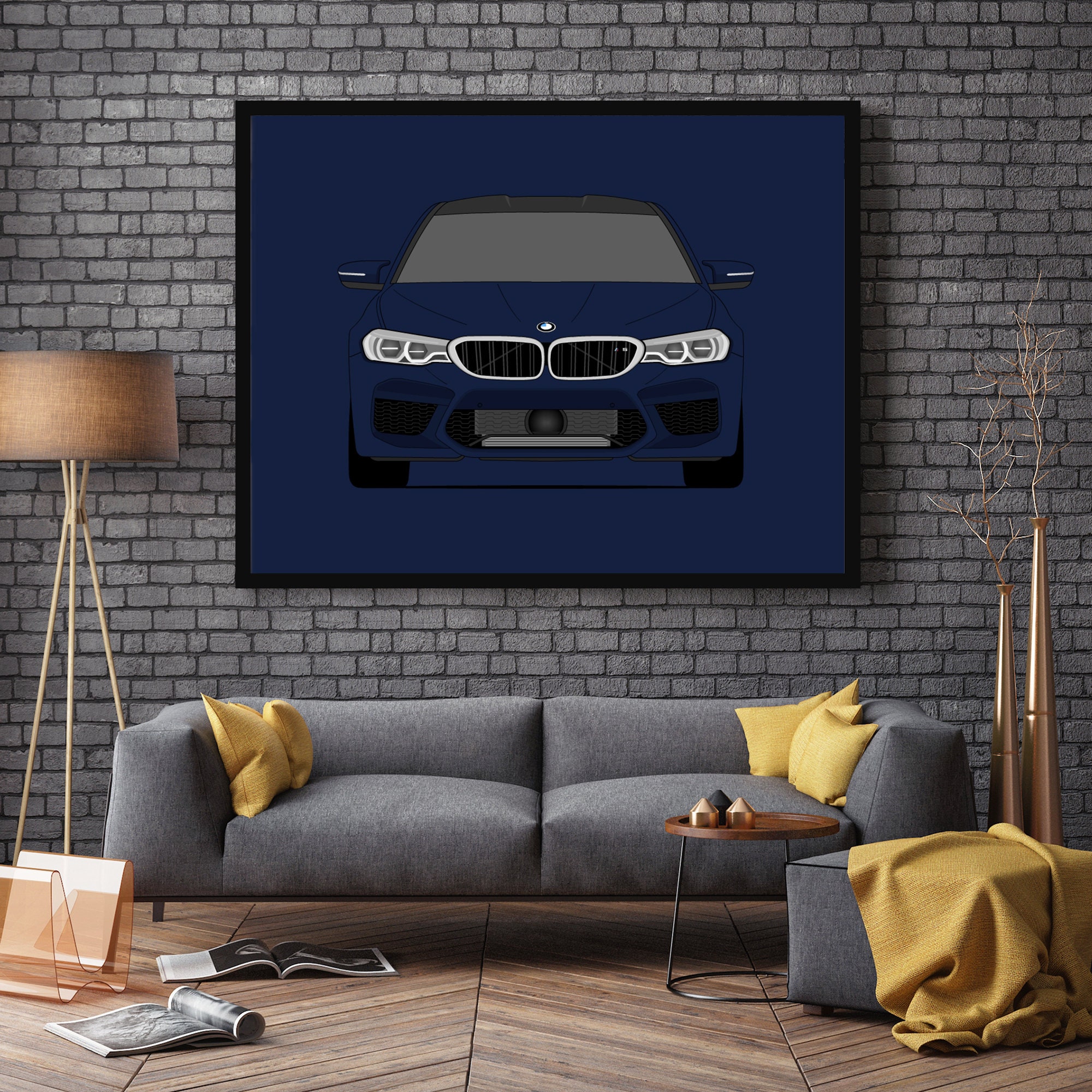 BMW M5 F90 (2017-2020) Car Poster Print Wall Art Decor BMW M Power CX1 ...