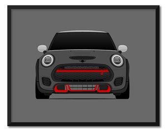 Mini Cooper Generations Inspired Car Poster Print Wall Art | Etsy