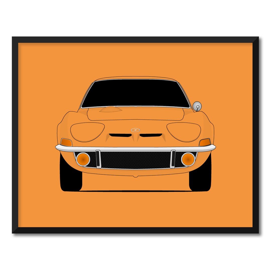 Opel GT (1968-1973) Inspired Car Poster Print Wall Art Decor CX1 ...