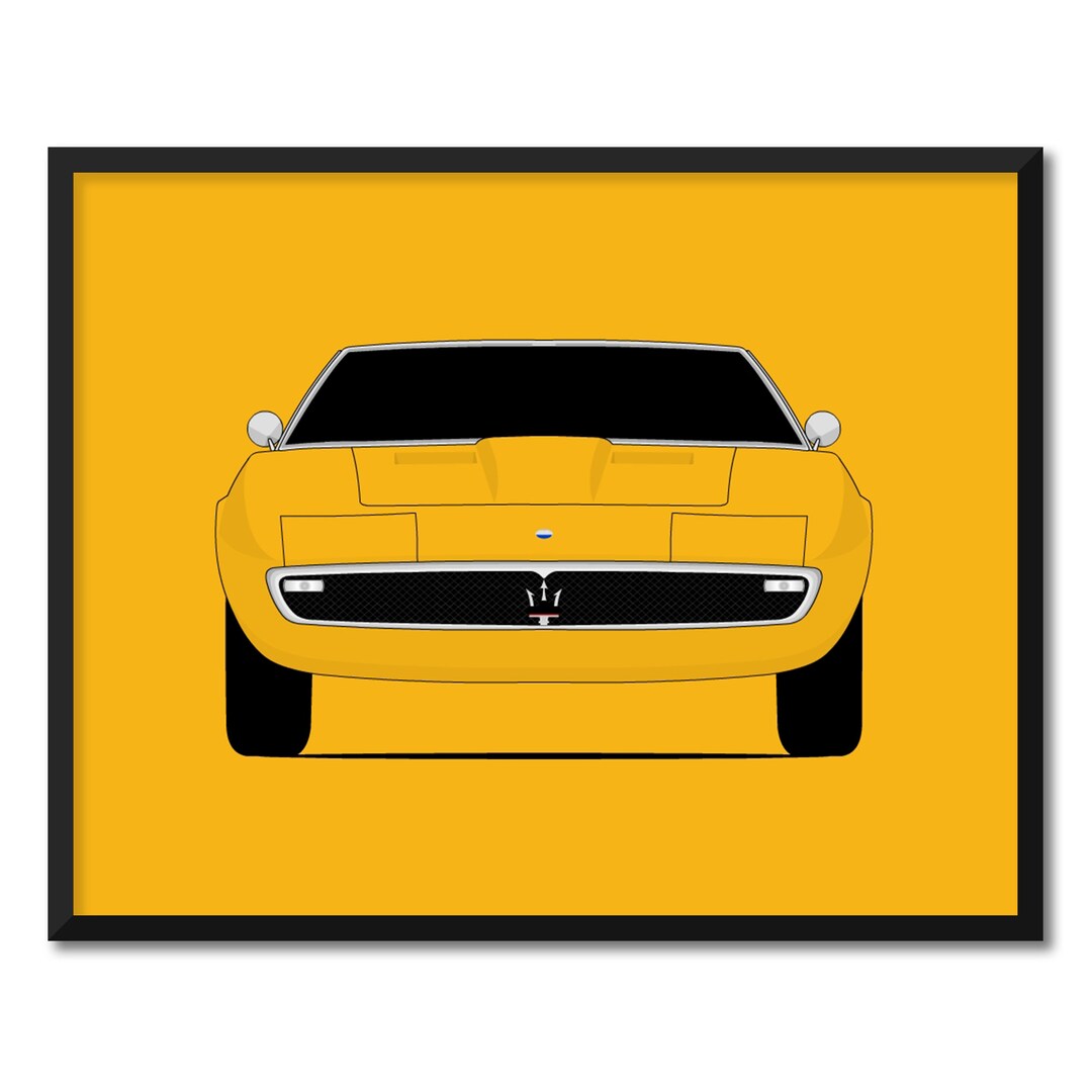 Maserati Ghibli (1967-1973) AM115 Car Poster Print Wall Art Decor CX1 ...