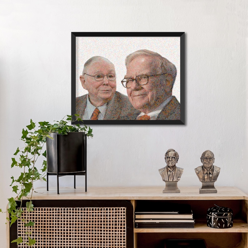 Warren Buffett and Charlie Munger Bust Statue Set Sculpture Berkshire ...