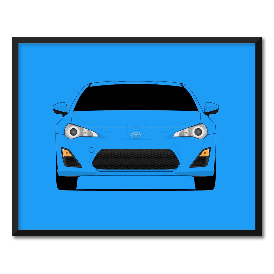 Toyota 86 GT86 FT86 (2012-2016) Car Poster Print Wall Art Decor Scion ...